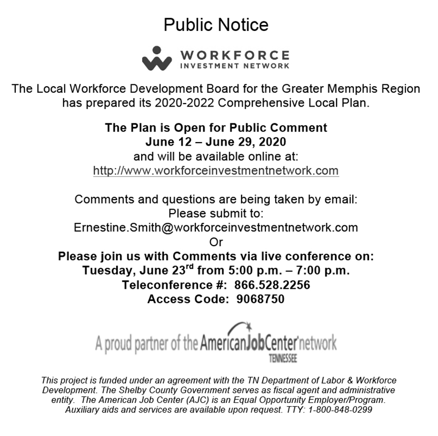 workforce investment network-public ntoice.6-17-20 | Lauderdale Voice